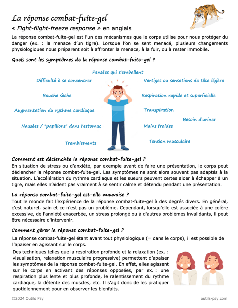 TCC | Le triangle Pensée - Émotion - Comportement [PDF]