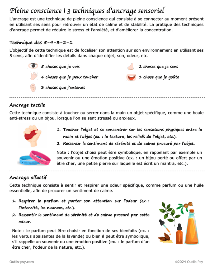 Gestion du stress | Fiches pdf
