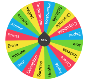 Roue des émotions interactive - 8 émotions